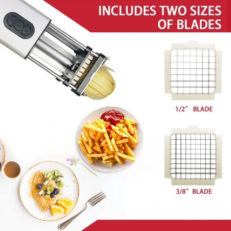 Electric French Fries Cutter With Blades Stainless Steel ...