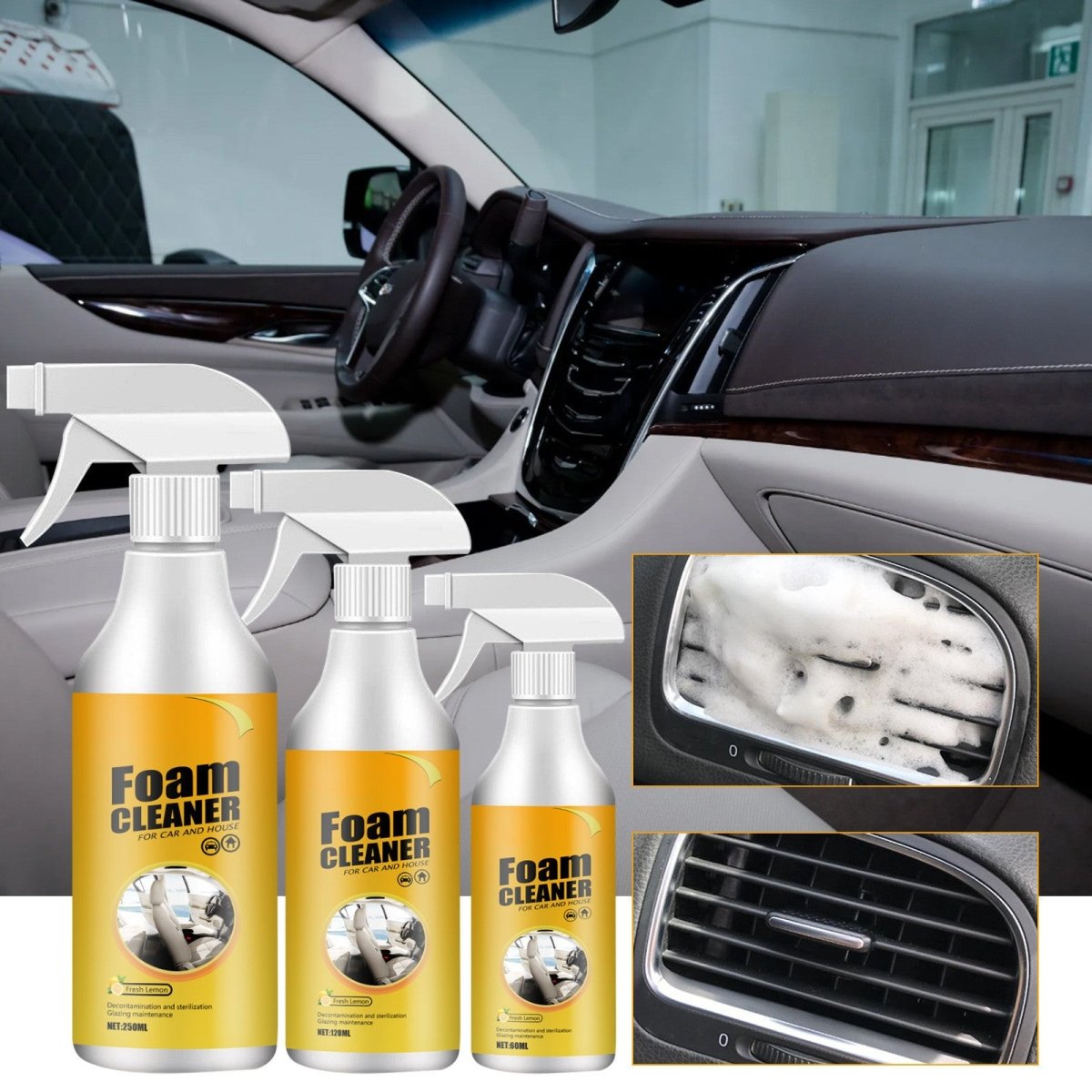 Multifunctional Foam Cleaner for Car Interiors and Home – Qeepin