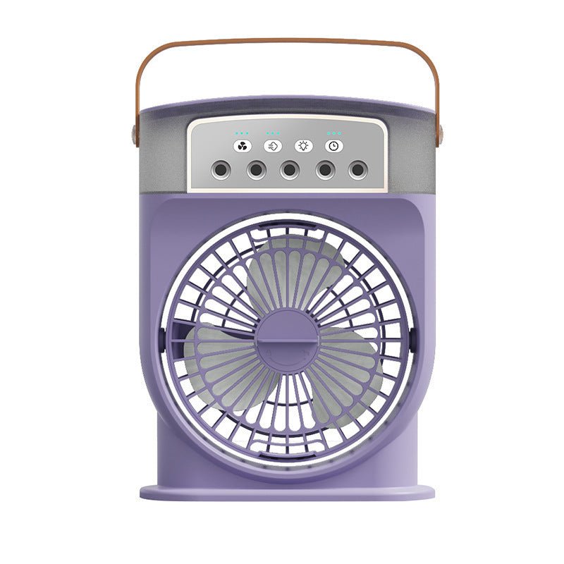 Portable USB Air Water Cooler & Humidifier with Colorful Night Light ...