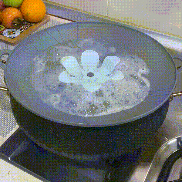 LidLock - Silicone Spill-Proof Pot Cover, Spill Stopper Lid Cover For ...