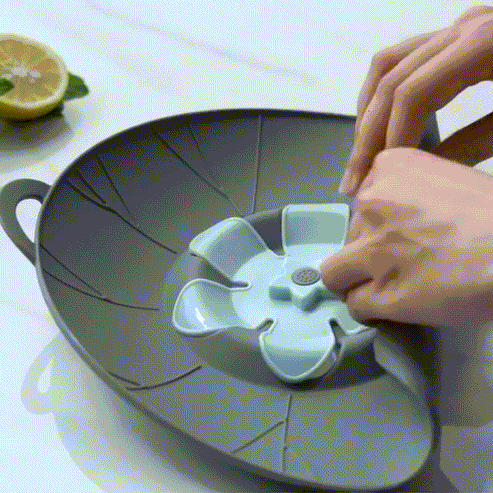 LidLock - Silicone Spill-Proof Pot Cover, Spill Stopper Lid Cover For ...