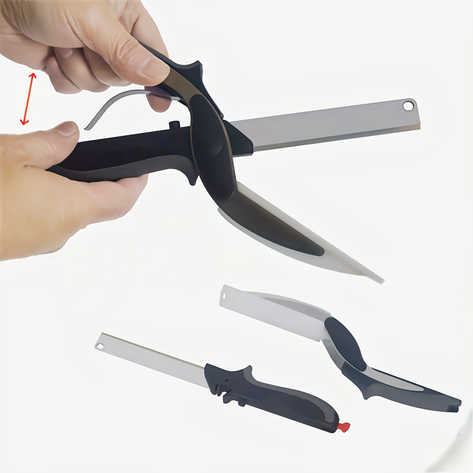 Stainless Steel Multifunctional 2 In 1 Scissor Knife and Cutting Board ...