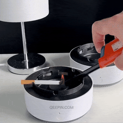 Smoke Removal Air Purification Ashtray Electric Automatic Smoke ...